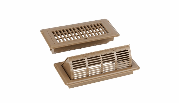 2-in-1 Vent Deflector & Floor Vent Covers, Floor Register 4×10, 2 Pack Adjustable Heat Air Vent ...