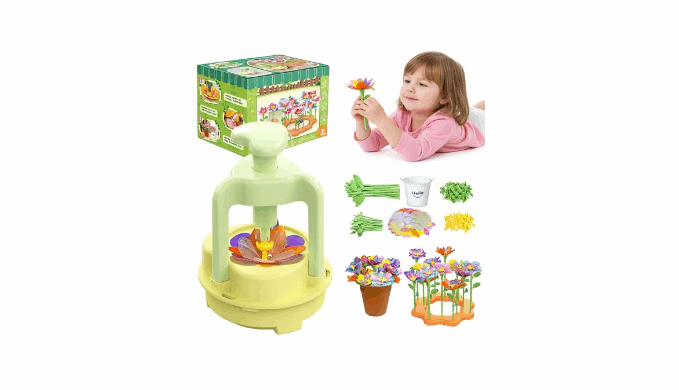 Fabric Flower Bouquets Toys, DIY Craft Kit for Girls 3 4 5 6 7 8 9 10 ...