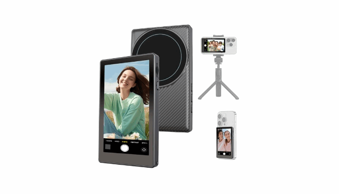 Wireless Vlog Selfie Monitor Screen: 4K 30fps Rear Camera Recording for ...