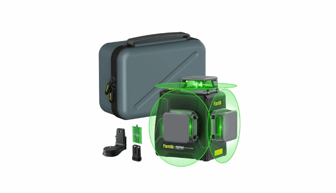 Fanttik D12 PLUS Laser Level Self Leveling 3 × 360°, 3D Green Cross ...