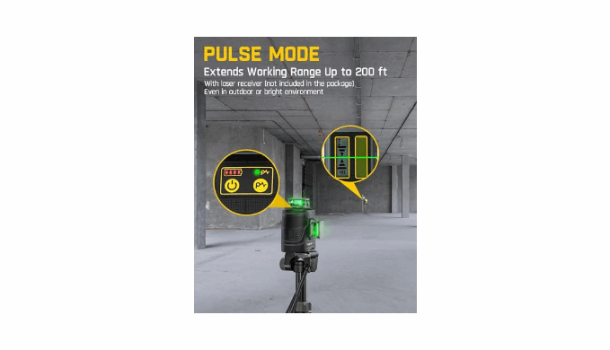 Fanttik D12 PLUS Laser Level Self Leveling 3 × 360°, 3D Green Cross ...