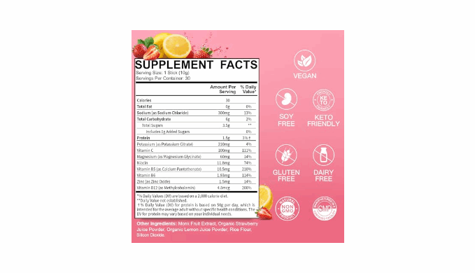 Nature Whisper® Electrolyte Powder Drink Mix, 0 Added Sugar Natural ...