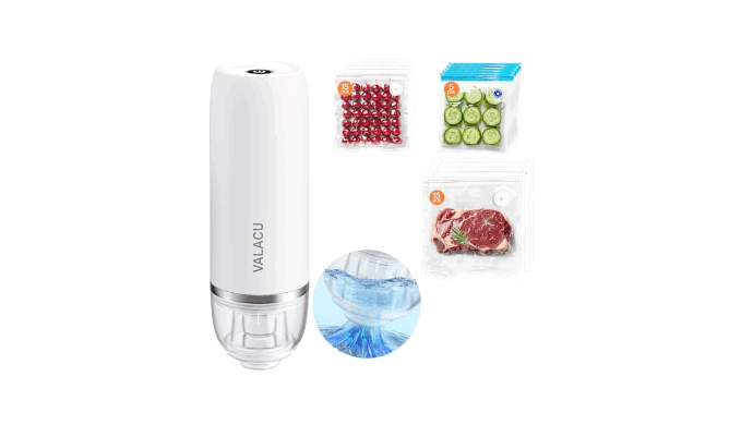 Vacuum Sealer for Sealing Food, Vacuum Sealer that Can be Used to Preserve Vegetables Fruits ...