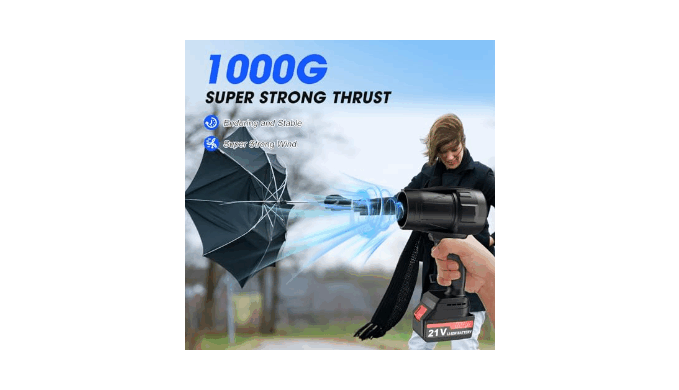 Leaf Blower Cordless with Battery and Charger, Powerful Handheld Air ...