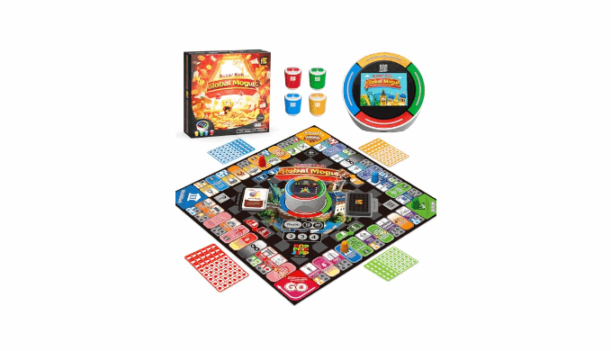 Global Mogul Set, Electronic Family Board Games for 2 to 4 Players ...