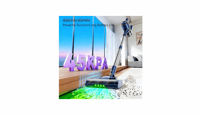 Shieal Cordless Stick Vacuum Cleaner - 45KPA Powerful Suction Vacuum ...