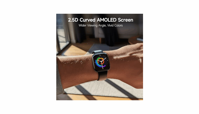 Smart Watch for Men Women, 1.85″ AMOLED Screen Smartwatch Compatible ...