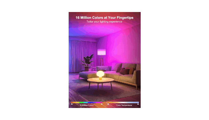 ANGELHALO Smart Light Bulbs, Color Changing A19 LED Light Bulb, Work ...