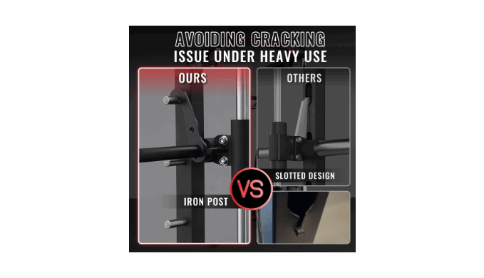 Mikolo Smith Machine Home Gym, 2200 lbs Power Rack Cage with Cable ...