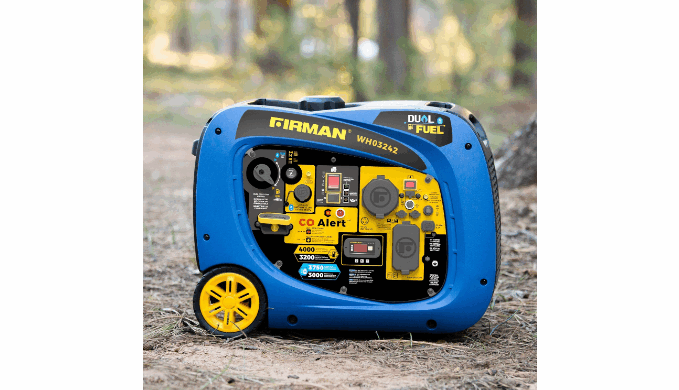 FIRMAN WH03242F 4000W Electric Start Dual Fuel Inverter Generator ...