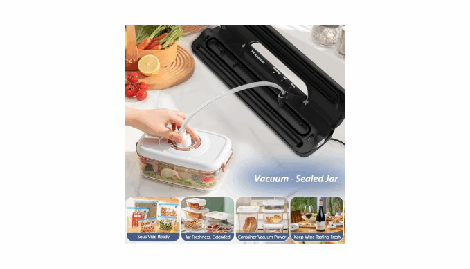 Vacuum Sealer Machine V40, Full Automatic Food Sealer for Home Kitchen ...