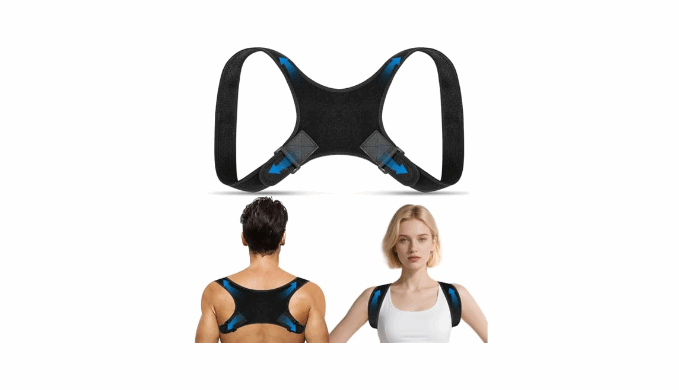 Aokyoo Back Brace Posture Corrector for Men - Bionic System Adjustable ...