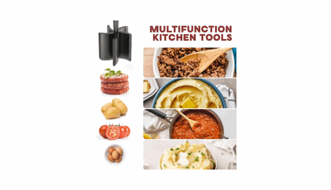 Meat Chopper for Hamburger, Premium Heat Resistant Masher and Smasher ...