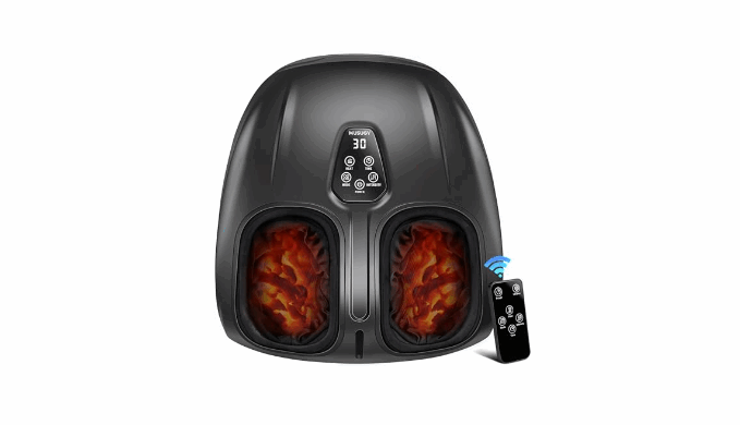 Musugy Foot Massager Machine with Heat : Deep Kneading Shiatsu Foot ...