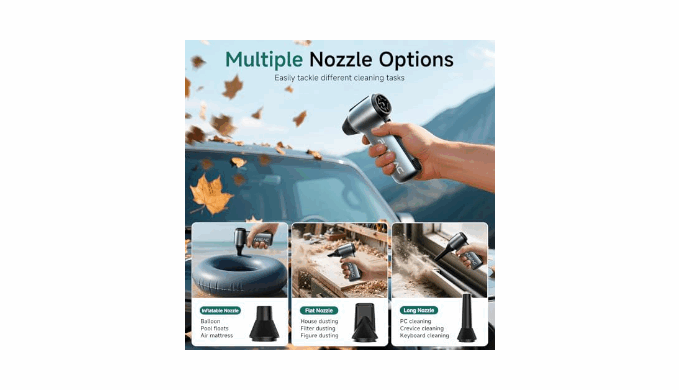 FANEAC X115 Compressed Air Duster - 130000RPM Ultra Power Electric Air ...