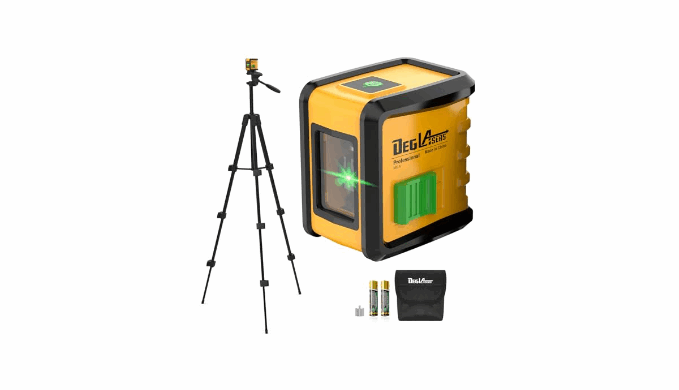 Self Leveling Laser Level with Tripod,DEGLASERS Green Cross Line Laser ...