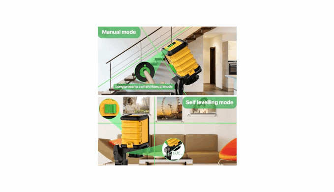 Self Leveling Laser Level with Tripod,DEGLASERS Green Cross Line Laser ...