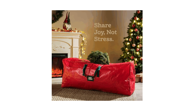ZOBER 9 Ft Large Christmas Tree Storage Bag - Fits 9 Ft Artificial ...