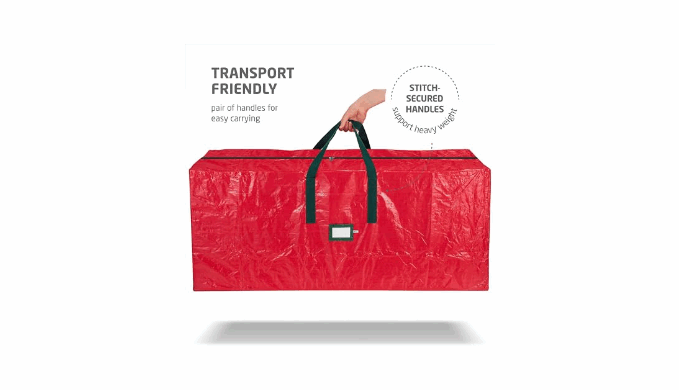 ZOBER 9 Ft Large Christmas Tree Storage Bag - Fits 9 Ft Artificial ...