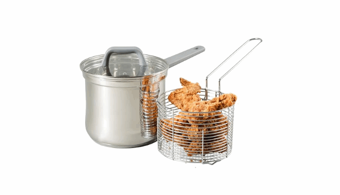 Oster Beauford 3.65-Quart Stainless Steel Deep Fryer Pot with Basket ...