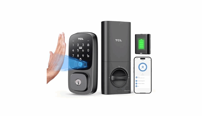 TCL D1 Pro Palm Vein Smart Lock, Keyless Entry Door Lock, Upgraded ...