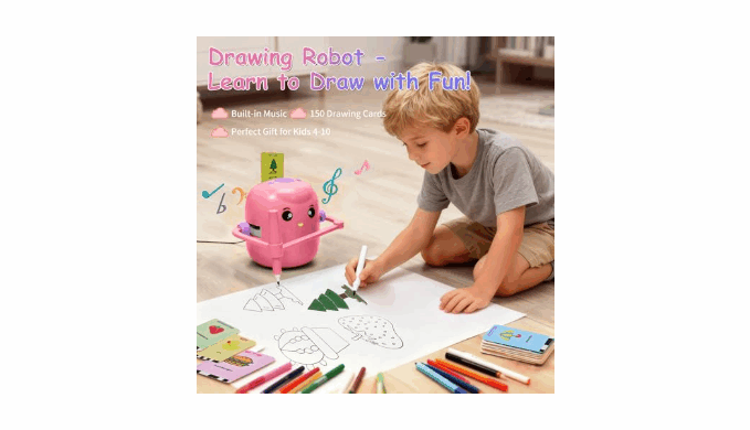 Drawing Robot for Kids, Voice Interactive Educational Drawing Machine ...