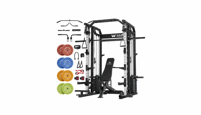 Major Fitness Drone2 Premium Smith Machine, All-in-One Home Gym Squat ...
