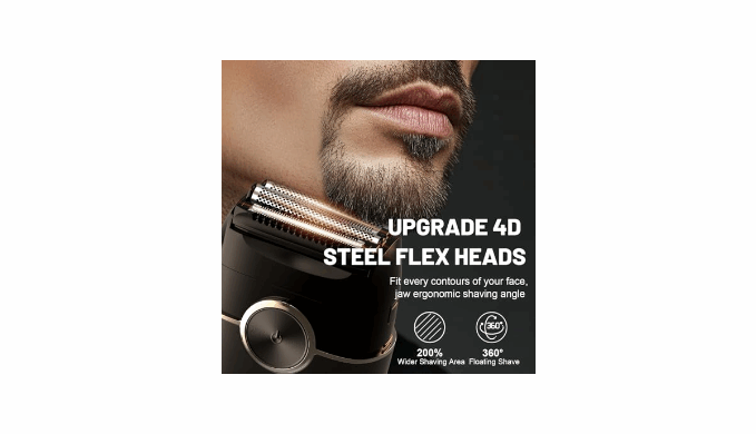 Electric Foil Shavers for Men: Mini Electric Razor with 4 Floating ...