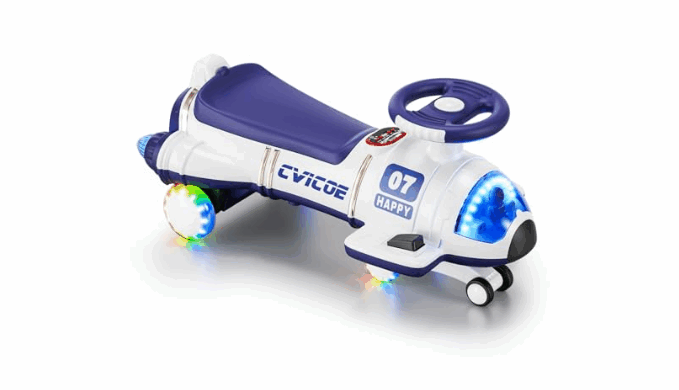 CVICOE 12V Dual Motor Electric Wiggle Car with Pedal for Kids, 2 in 1 ...