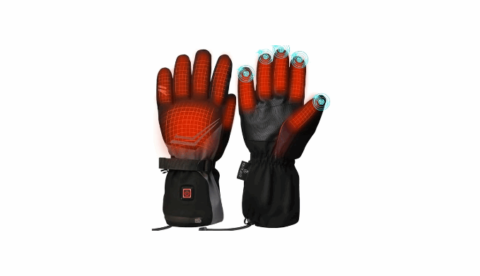 Heated Gloves 7500mAh*2 Battery, Rechargeable Heated Gloves Touchscreen ...