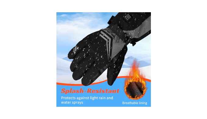 Heated Gloves 7500mAh*2 Battery, Rechargeable Heated Gloves Touchscreen ...