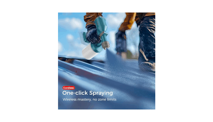 Tilswall Ultra-Light Cordless Paint Sprayer Compatible with Dewalt 20V ...