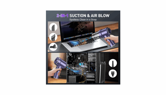 KMM Handheld Car Vacuum Cleaner, 9000PA Vacuum Cleaner & Air Duster ...