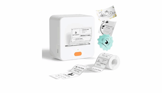 DETONGER Label Maker Machine P1 2 Inch Thermal Printer Portable ...