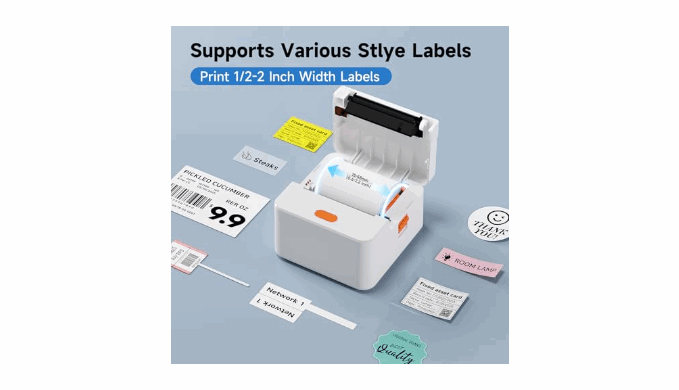 DETONGER Label Maker Machine P1 2 Inch Thermal Printer Portable ...