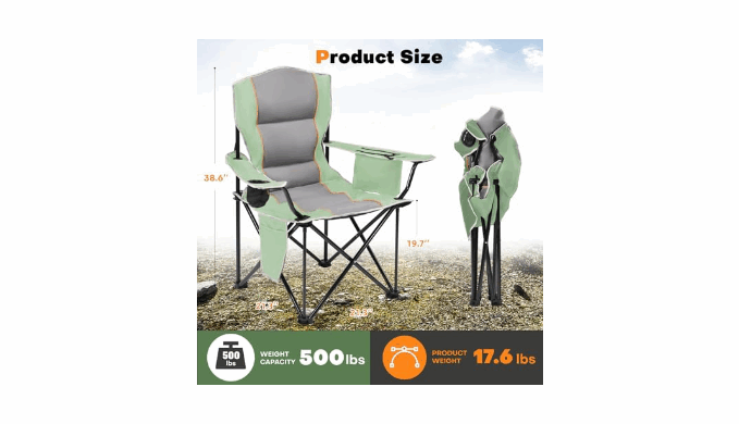 64% off XMT Premium Padded Folding Chair, Extra Wide & Heavy Duty ...