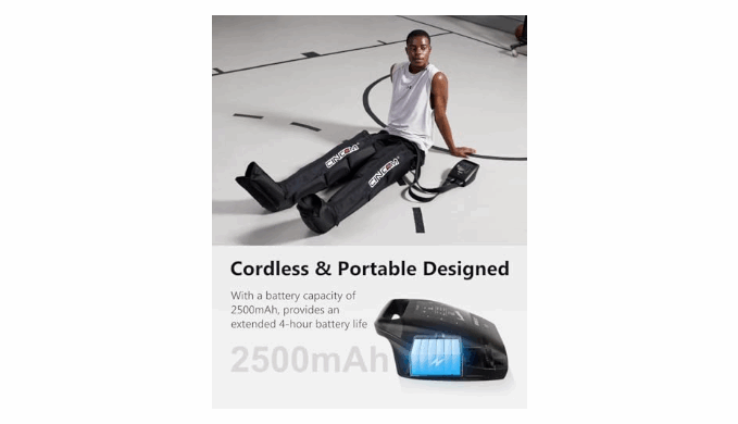 CINCOM Cordless Leg Recovery System with Dynamic Compression Massage ...