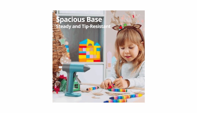 Tilswall Cordless Hot Glue Gun, Rapid 30s Preheat, Mini glue gun and ...