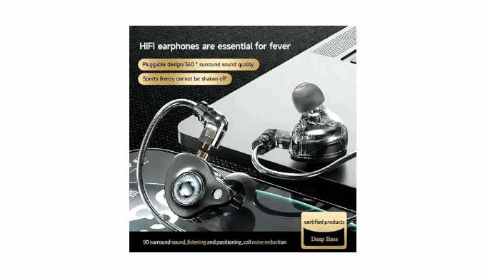 Wired Headphones With Mic 3.5 Mm Aux Jack Ear Buds For Apple Earpods ...