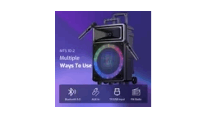 Seenda Karaoke Machine with 2 Wireless Microphones, Bluetooth Speaker ...