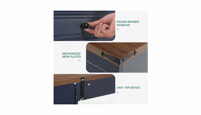 YITAHOME Farmhouse Console Table for Entryway with Storage, Narrow Long ...