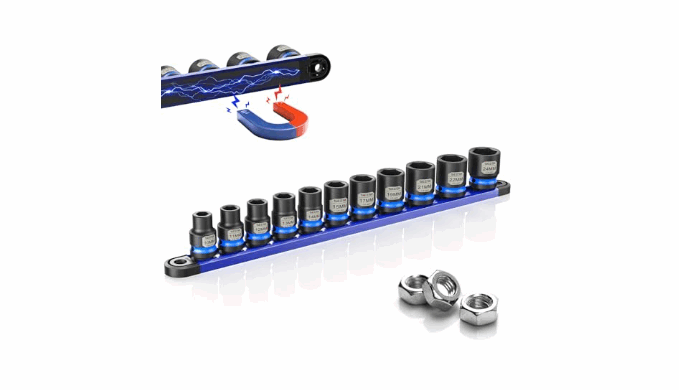 1/2 Inch Drive Impact Socket Set, 11-Piece Metric (10-24mm ...