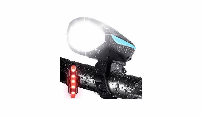 Bike Lights, Rechargeable Bicycle Lights Set Super Bright, IPX6 ...