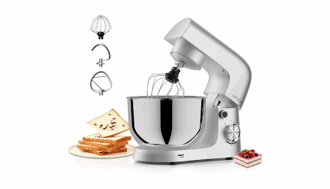 Stand Mixer, 5.5 Quart, 10 Speed Tilt-Head Kitchen Mixer, Copper Motor ...