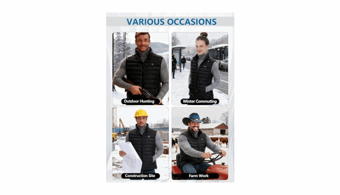 EJVZUO Heated Vest for Men,Heated Jackets for Men and Women with ...