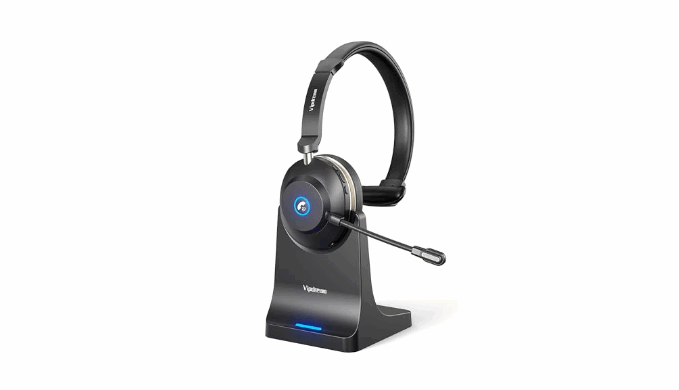 Vipdream Wireless Headset with Microphone for Work, Bluetooth 5.3 ...