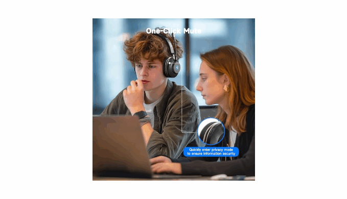 Vipdream Wireless Headset with Microphone for Work, Bluetooth 5.3 ...