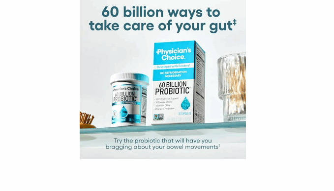 Physician’s CHOICE Probiotics 60 Billion CFU - 10 Strains + Organic ...