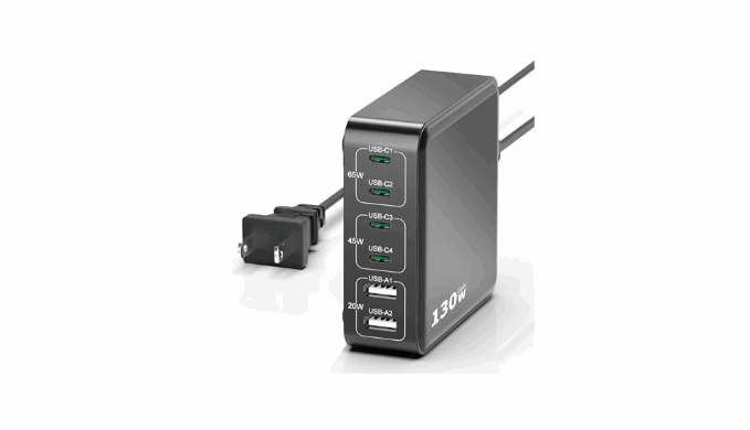 MSTJRY Charging Station for Multiple Devices : 130W 6 Port GaN Fast USB ...