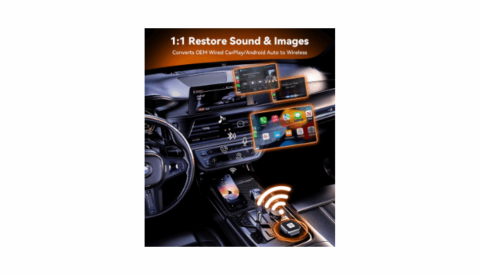 Android Auto Wireless Adapter 2026 Upgrade, Converts Wired to Wireless ...